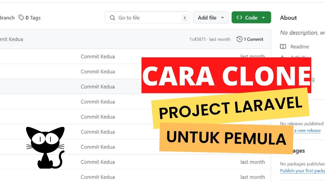 TUGAS UAS - |DOWNLOAD / CLONE PTOJEK LARAVEL DARI GIT HUB| - YouTube