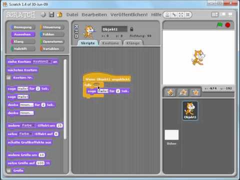 Scratch .- Steuerung "bedingte Anweisung" - YouTube