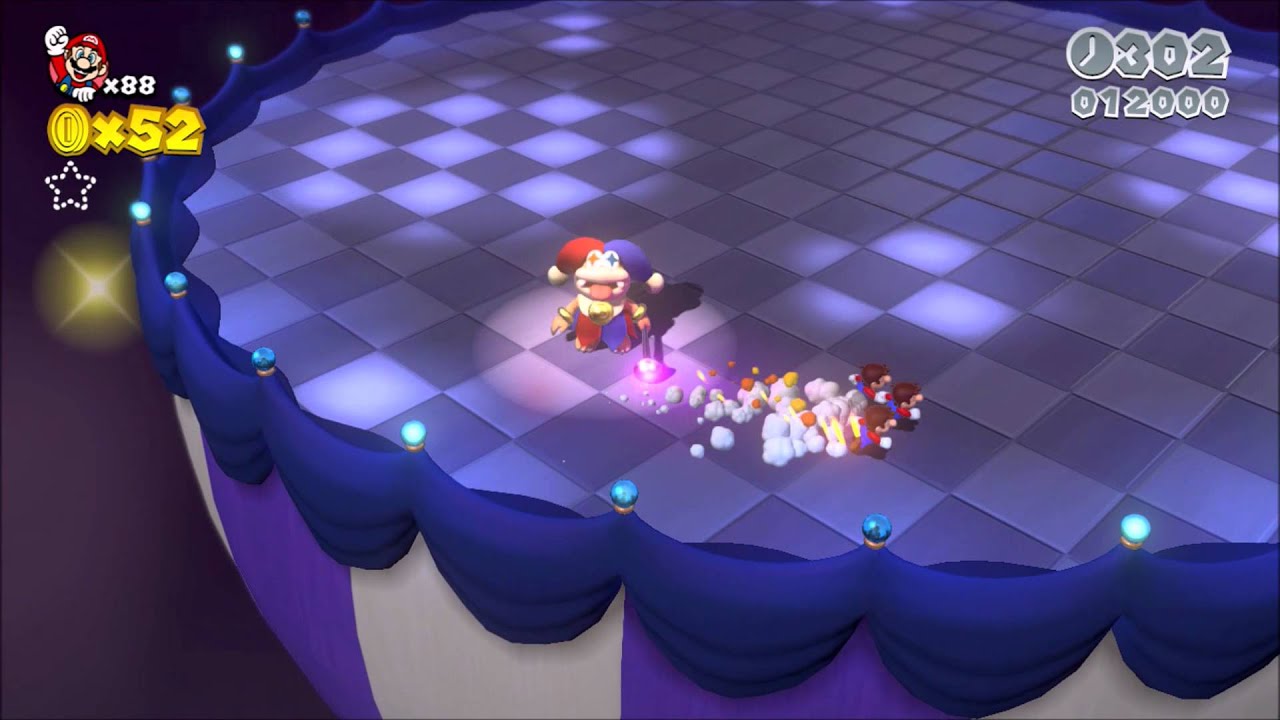 Super Mario 3D World: World 6-C Motley Bossblob's Big Batle (Wii U ...
