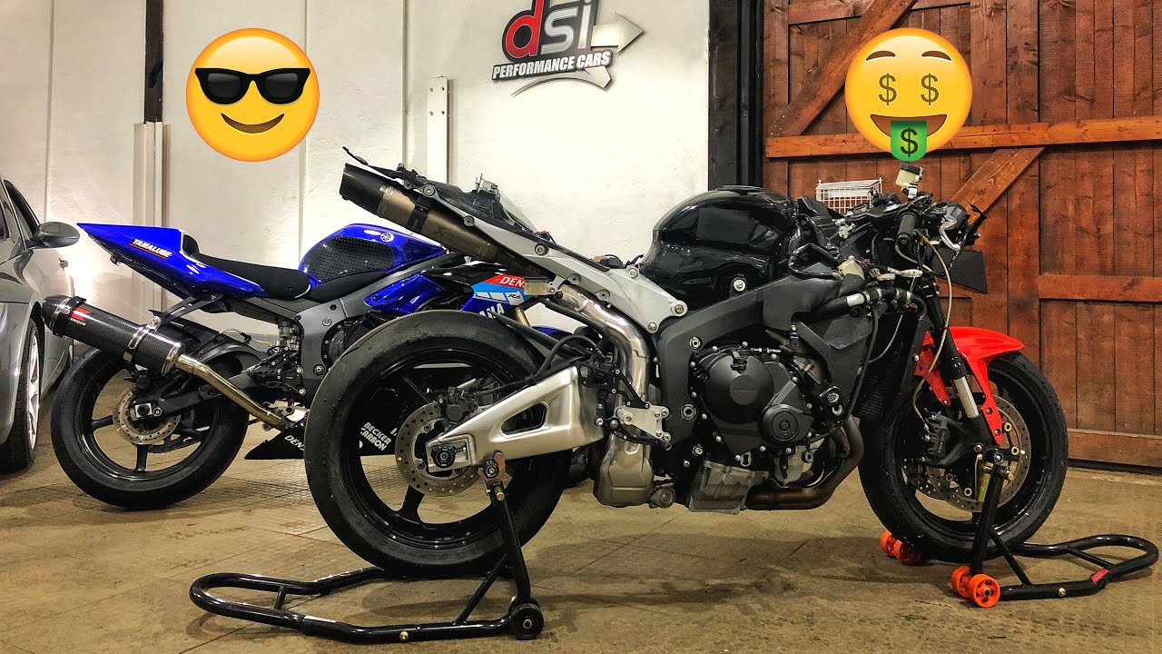 WE BOUGHT TRACK BIKES! 2005 YAMAHA R6 5SL VS 2008 HONDA CBR600RR ...