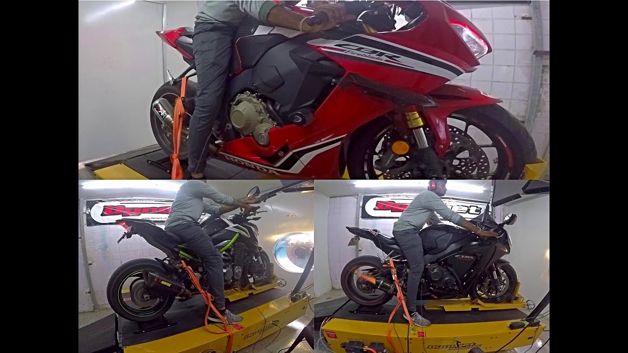CBR1000RR, Z900 Dyno Run | Loud Exhaust notes! - YouTube