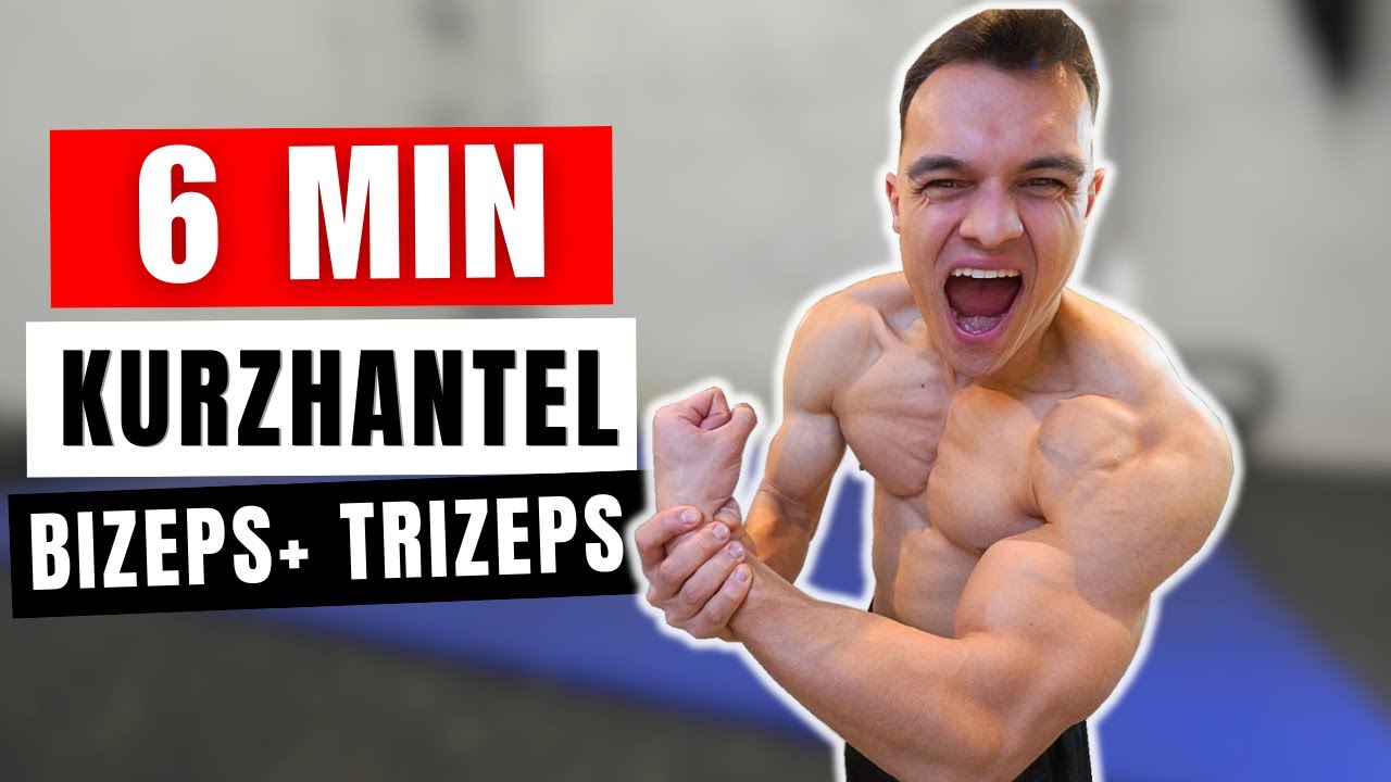6 Minuten Bizeps und Trizeps Training mit Kurzhanteln | Effektives ...