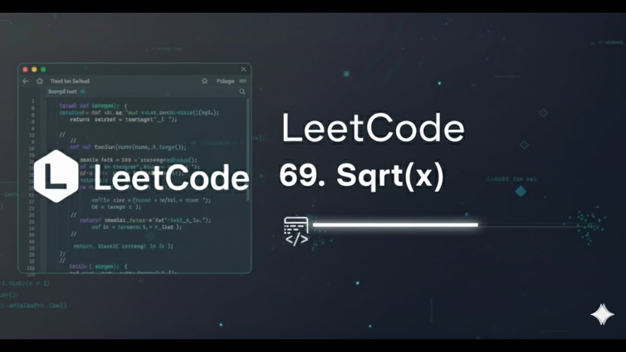 LeetCode 69 Sqrt(x) | Easy Binary Search / Math Problem Solution in C++ ...