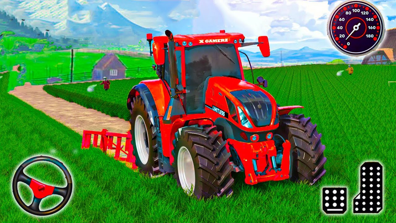 Grand Tractor Driving Simulator - Modern Farming Tractor Trolley ...