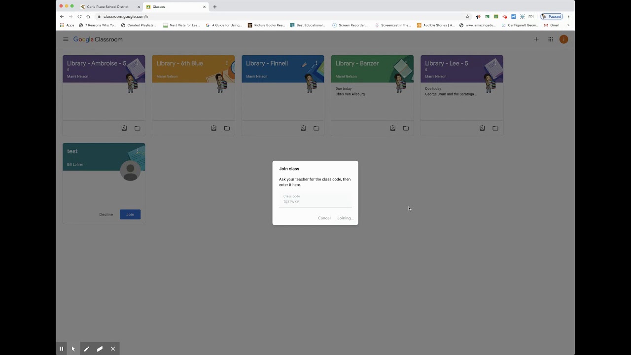 How to join a class on Google Classroom - YouTube