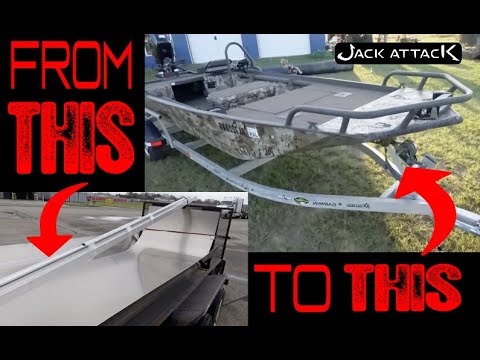 Jack Daddy Homemade Boat Build - full build from bare aluminum to ...