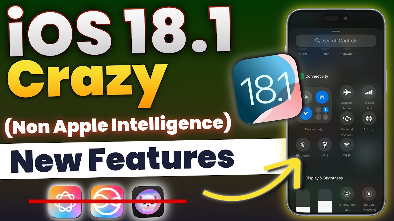 iOS 18 1 Cool New Features for Non Apple Intelligence Devices iPhone 15 ...