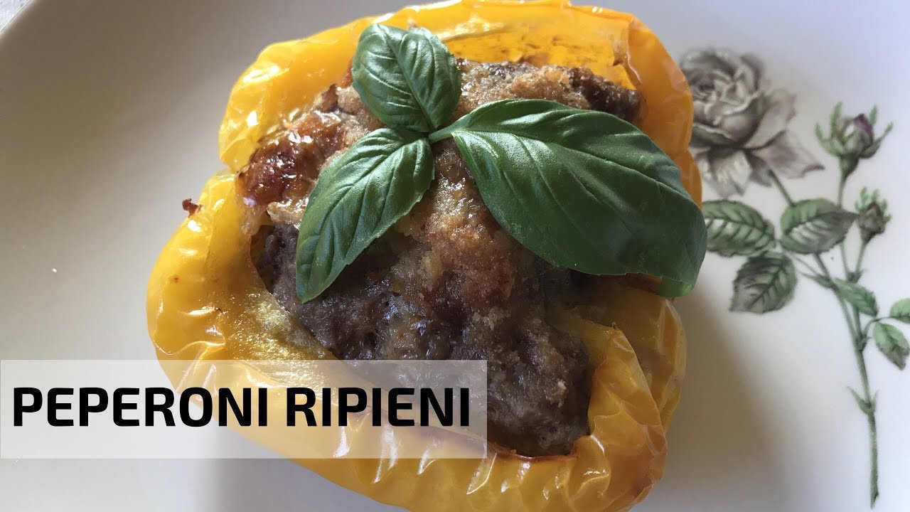 PEPERONI RIPIENI DI CARNE - YouTube