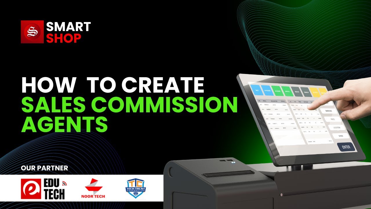 how to create sales commission agents in smart shop - YouTube