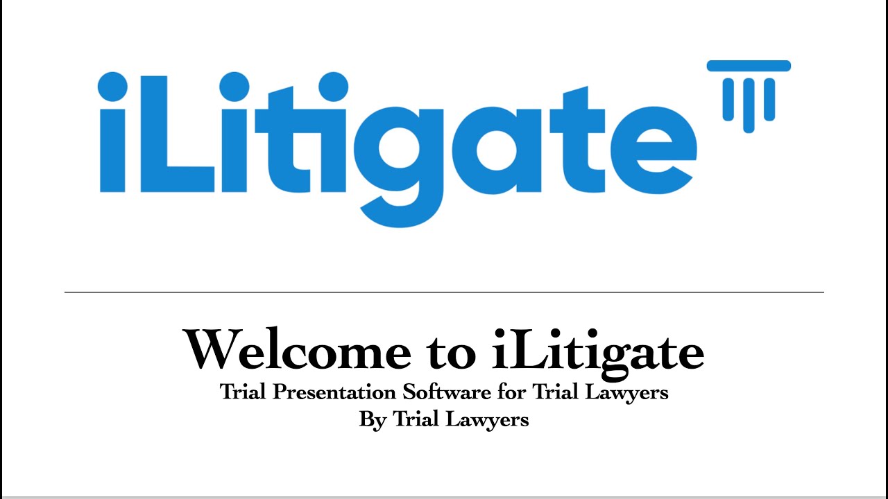 Tad Thomas introduces iLitigate - YouTube