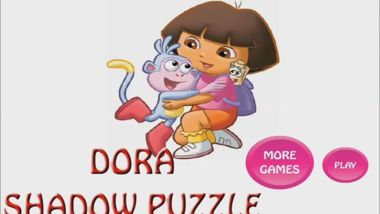 Даша путешественница, тень пазлы Dora Shadow Puzzle игра для детей ...