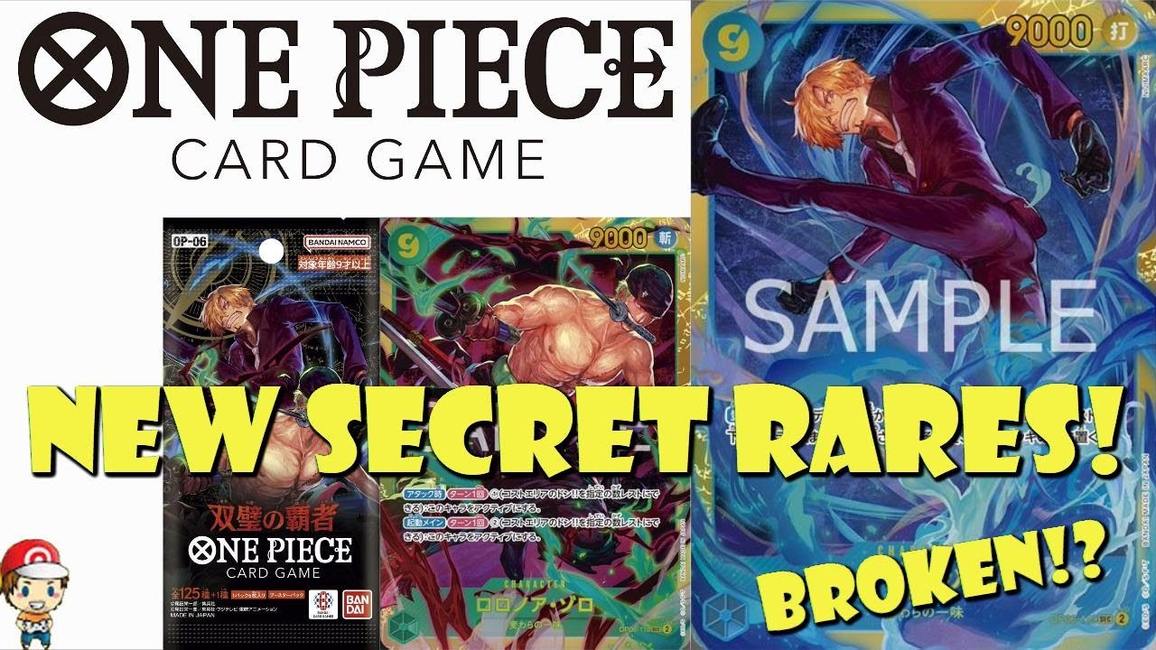 All Secret Rares Reveale from OP-06! Sanji & Zoro Look GREAT!! (Big One ...