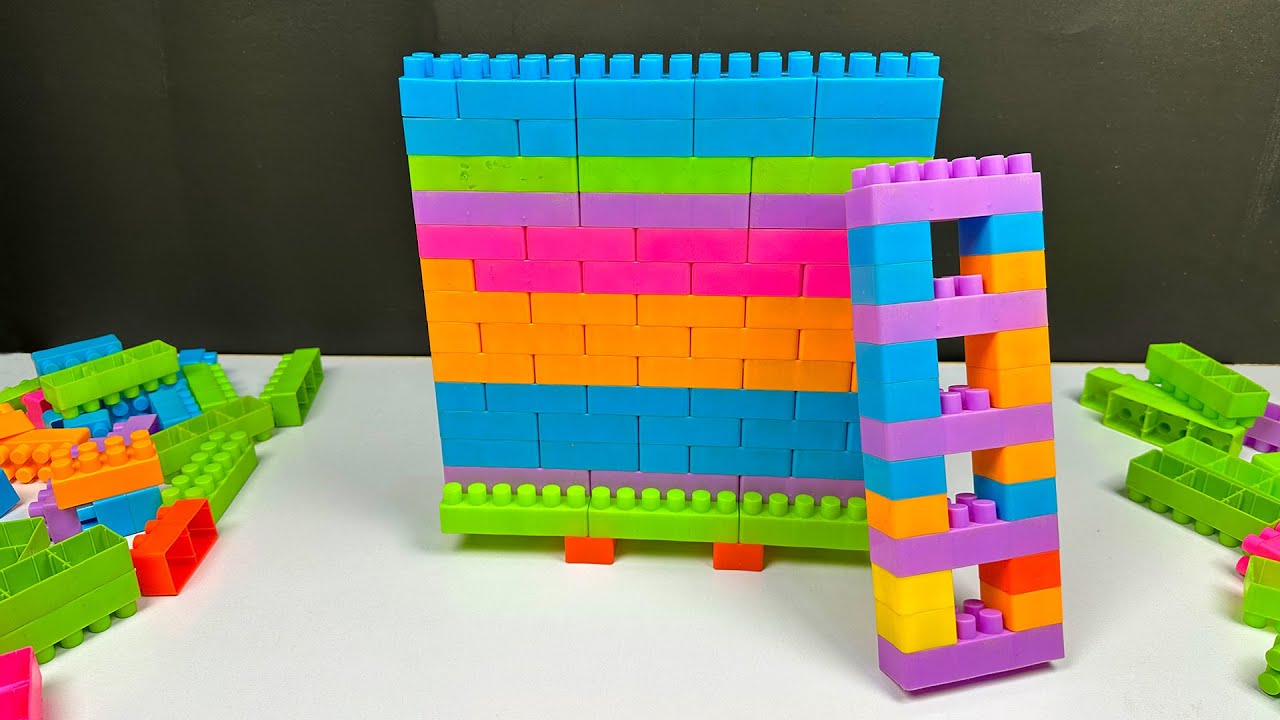 Satisfying DIY Wall, Ladder ASMR/Building Blocks/Lego Building Video ...