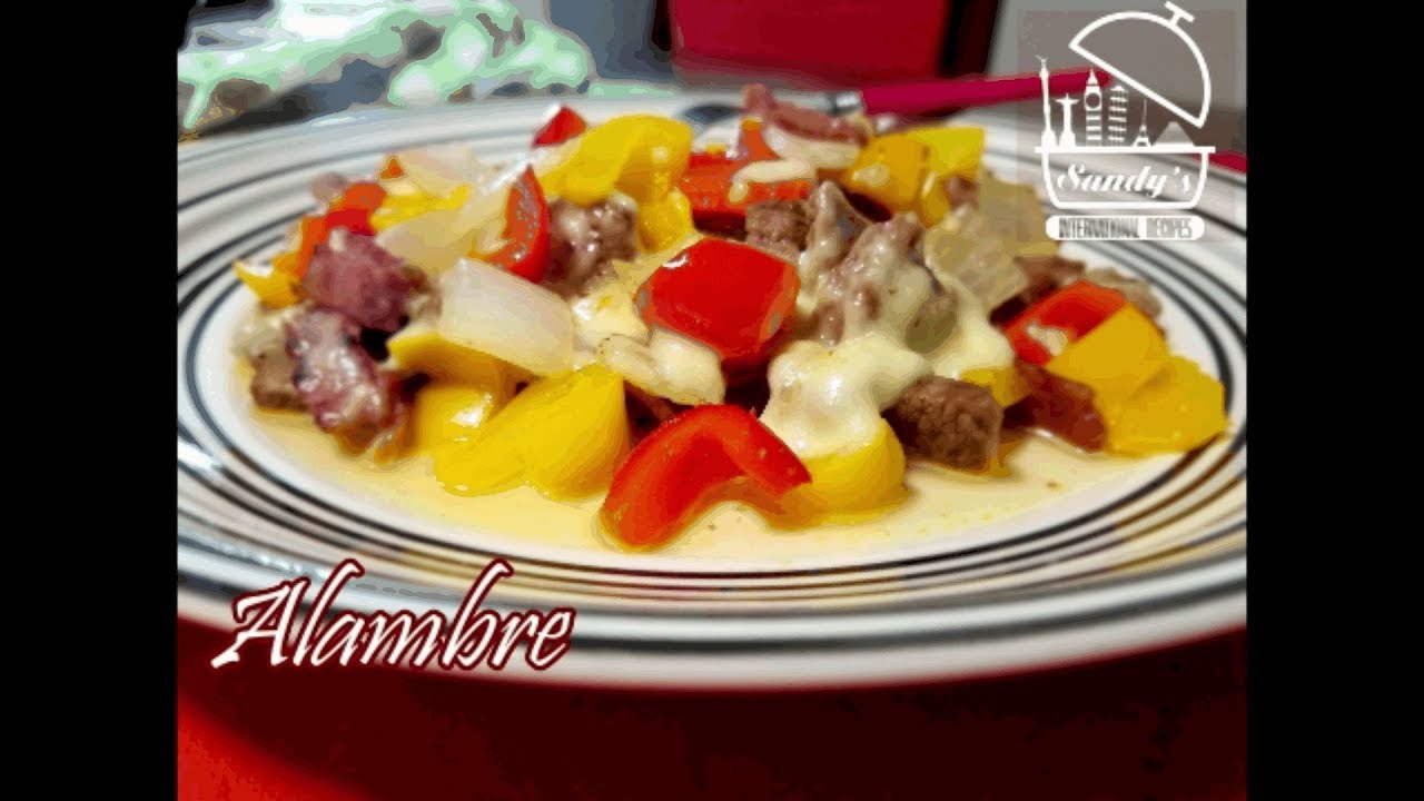 Alambre mexicano delicioso │How to make "alambre" Mexican Food│Sandy's ...