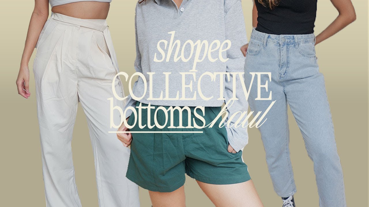 shopee pants/bottoms haul (favorite finds) - YouTube