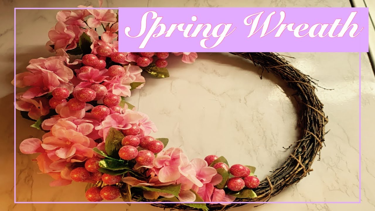DIY SPRING WREATH DOLLAR TREE - YouTube