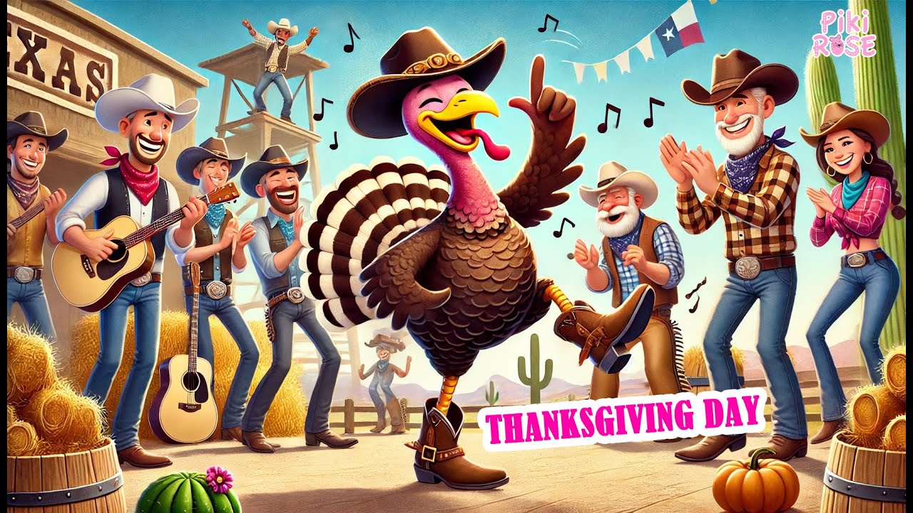 Thanksgiving Turkey country adventure 🦃🤠🎸 children's song - YouTube