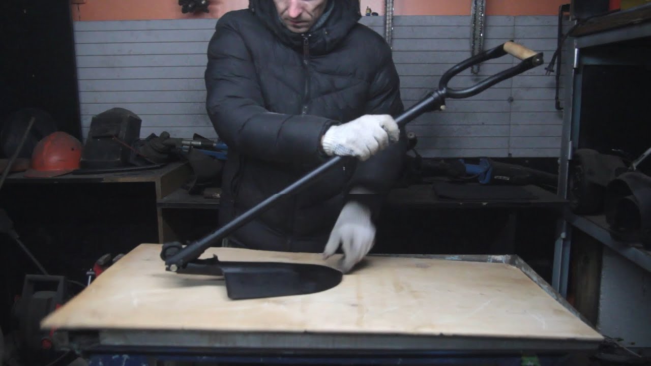 How to Make a Folding Shovel from your old Shovel - YouTube