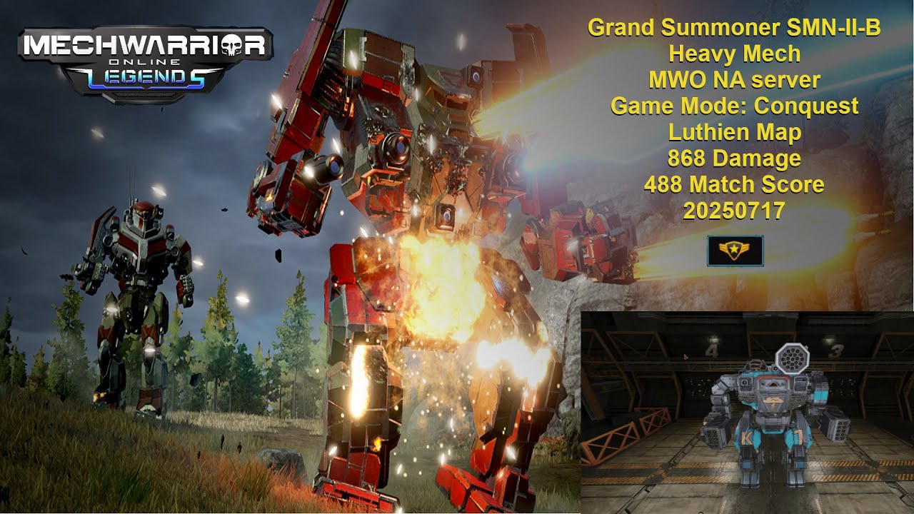 🤖 Mechwarrior Online - Grand Summoner SMN-II-B - personal best 🥳🥈 - YouTube