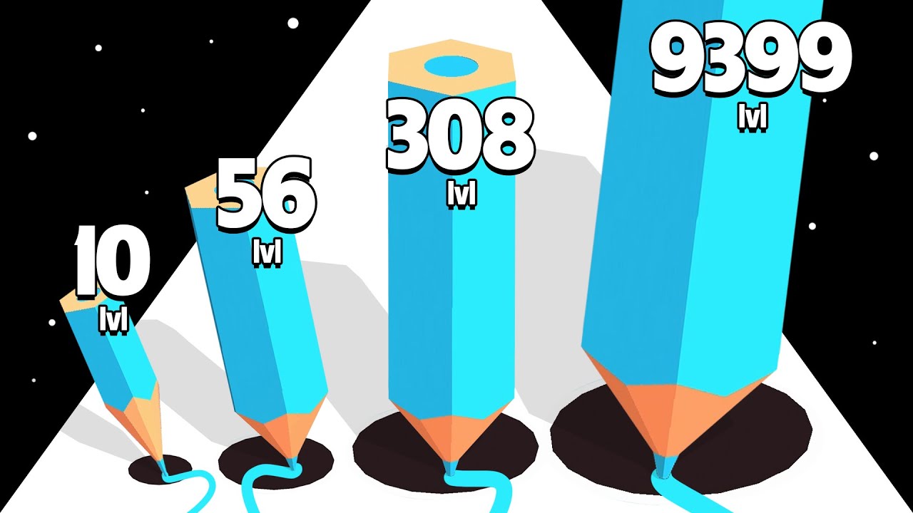 DOT HOLE 2048 = Long Pencil Run + Color Pencil Run (Freeplay, Part 2 ...