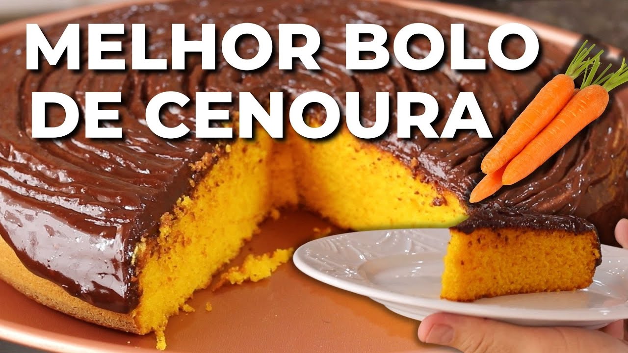 O Segredo do Melhor Bolo de Cenoura do Mundo | Receita Leve e Fofa ...