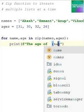 Python | zip function - YouTube