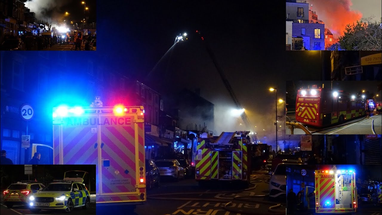 *SHOP FIRE* 🔥 + FLATS 15 Fire Appliances And 100 FireFighters Tackle ...