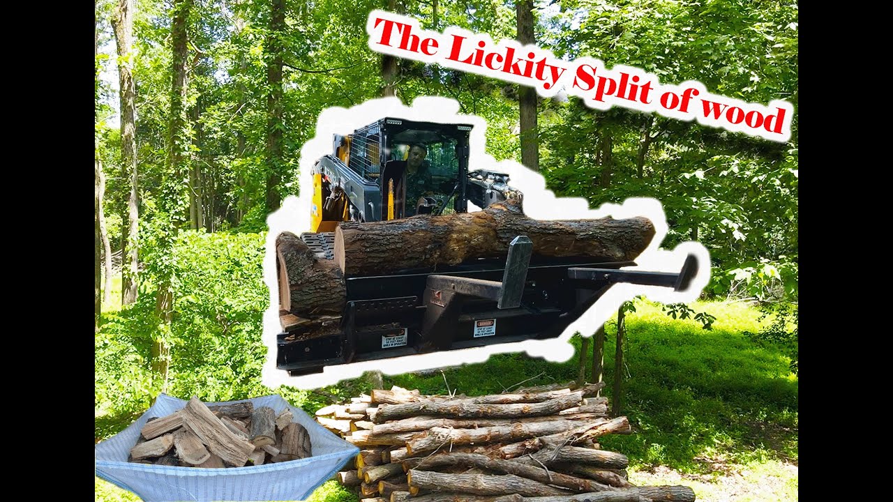 The best wood splitter of its time. The Halverson 140B in action. - YouTube