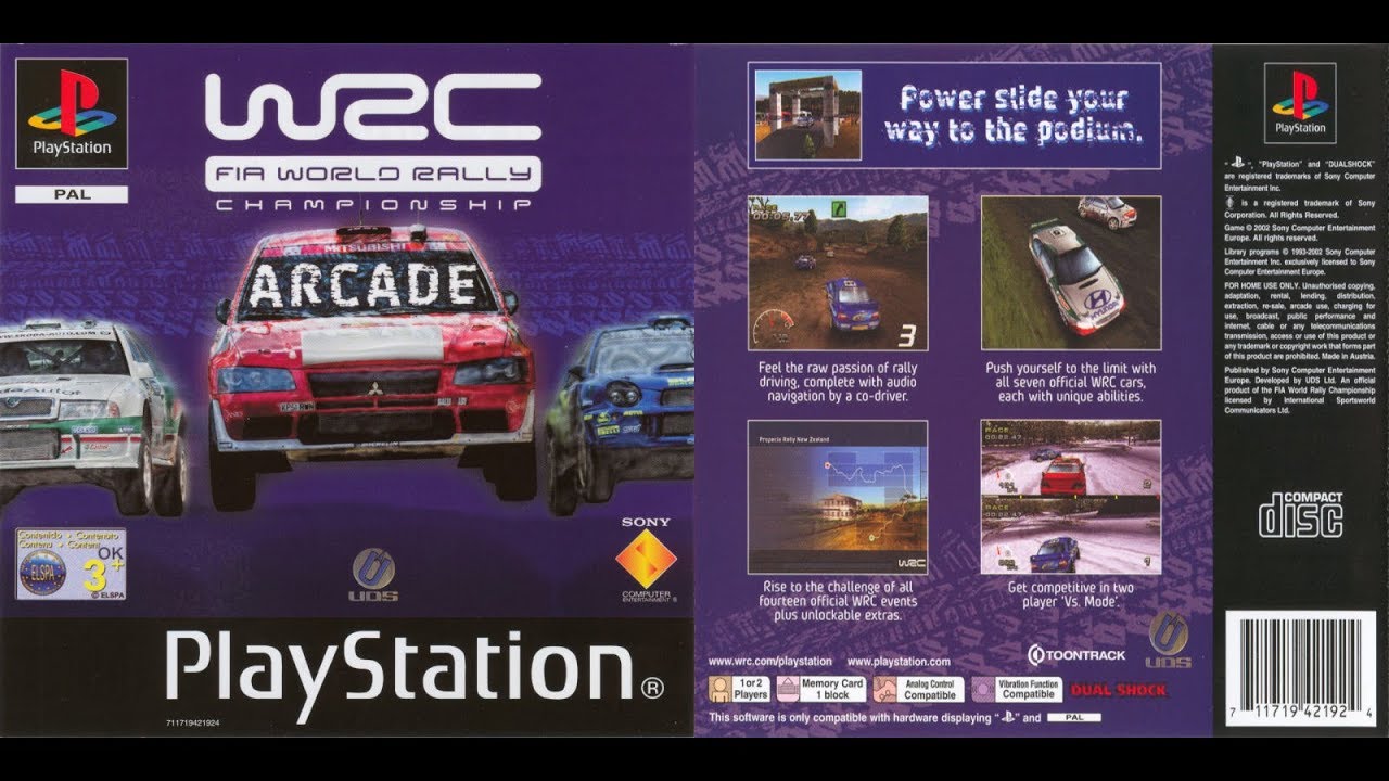 WRC Arcade (PS1) Intro + download - YouTube
