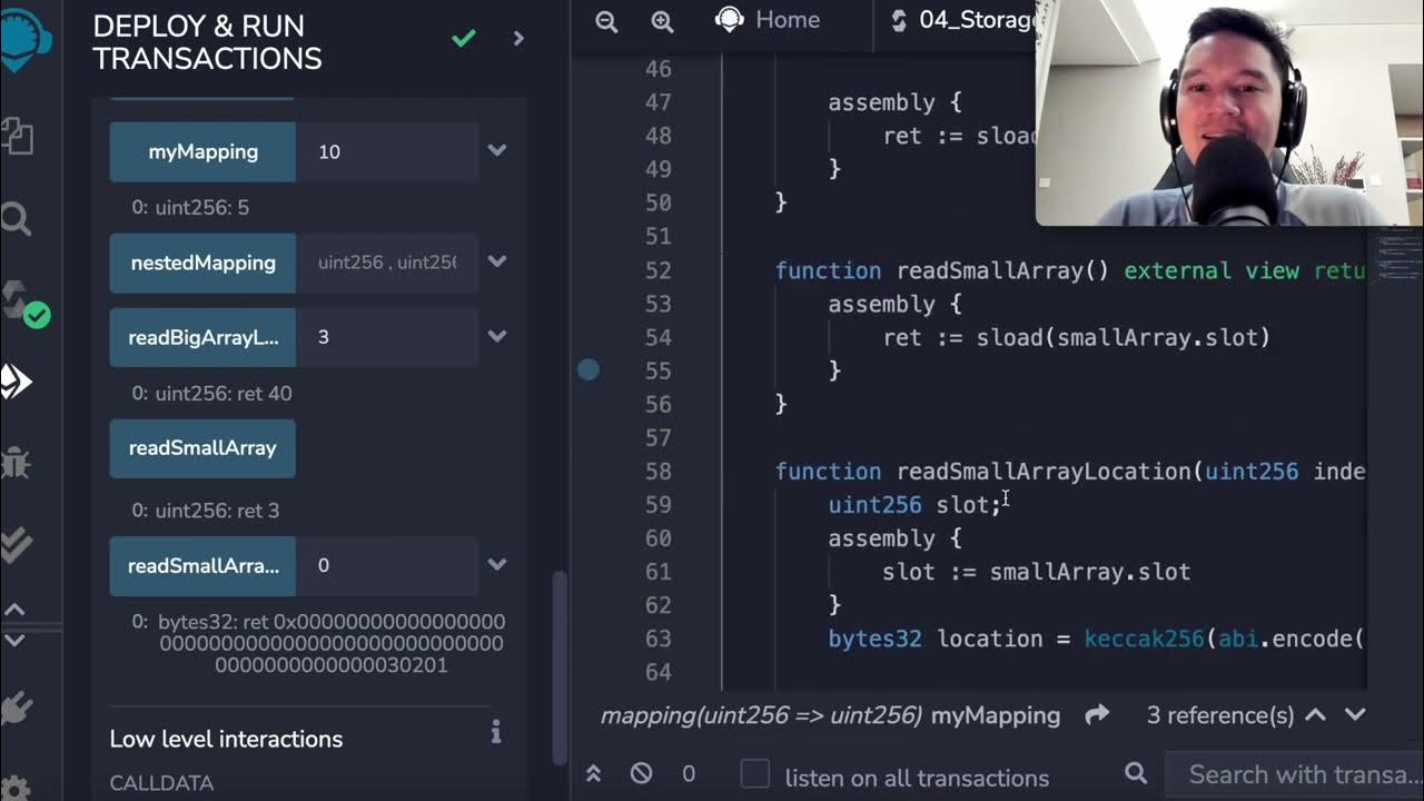 How solidity stores arrays, mappings, and nested mappings - YouTube