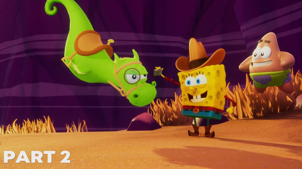 SpongeBob SquarePants The Cosmic Shake part 2 catching the Train - YouTube
