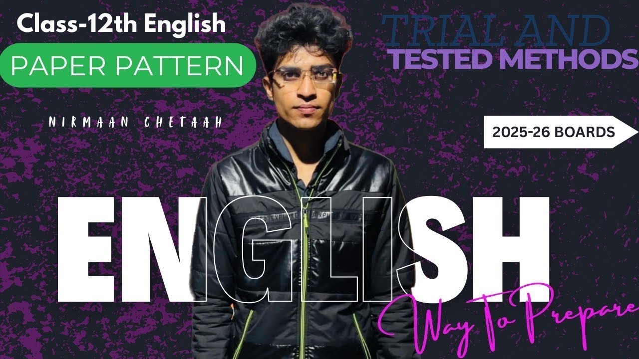 Paper Pattern | Class 12 English | Board Exam 2026 - YouTube