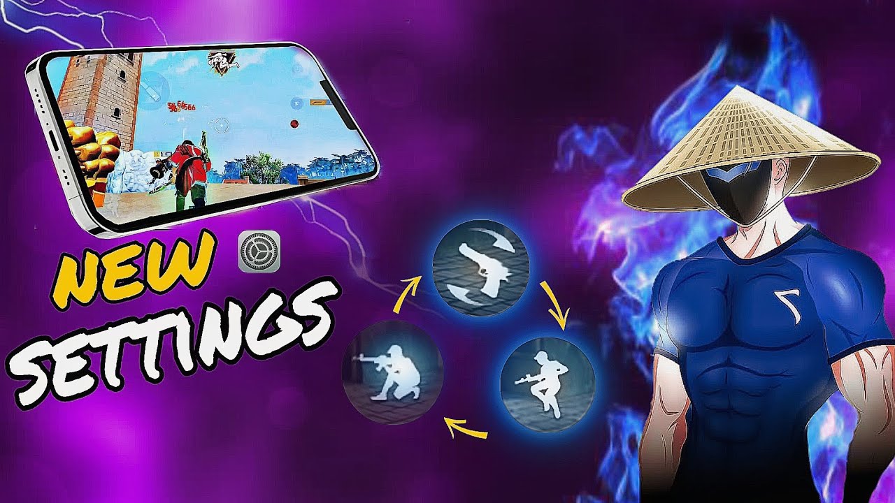 3 Fingers best HUD settings ⚙️📲 |Free fire gameplay🗿| - YouTube