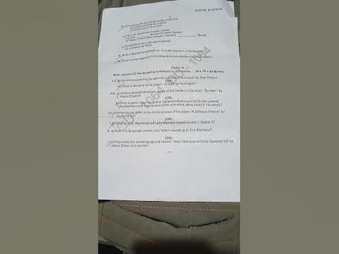 Degree 2nd sem english question paper || ts osmania university - YouTube