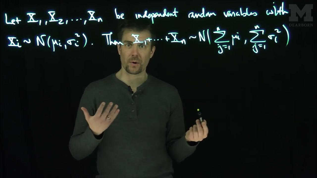 The Sum of Normal Random Variables with Moment Generating Functions - YouTube