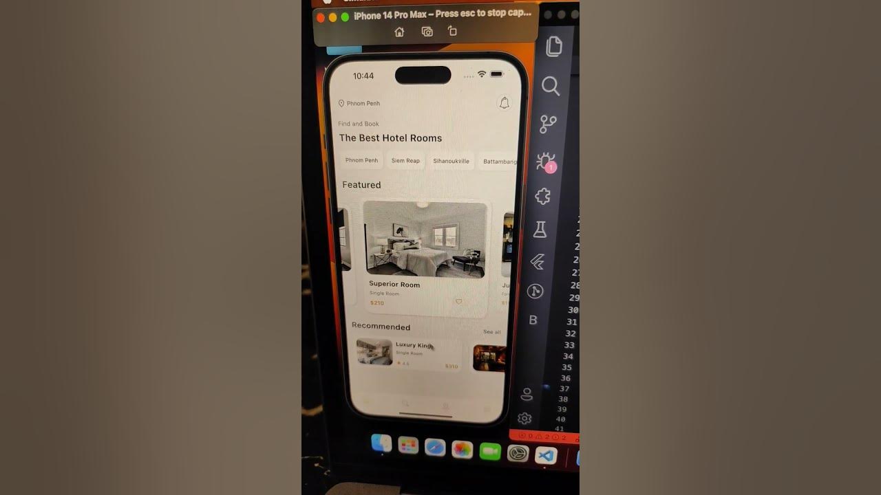 Flutter Hotel Booking App Design #flutter #flutterflow #shorts #viral #flutterwidgets #coding # ...