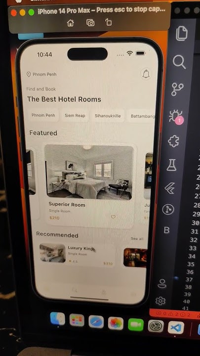 Flutter Hotel Booking App Design Flutter Flutterflow Shorts Viral Flutterwidgets Coding