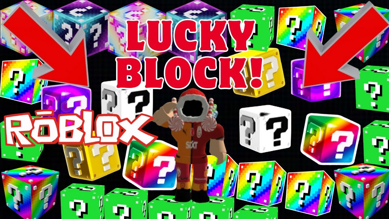 Lucky Blocklarla Savaştım! Roblox Lucky Block Battlegrounds - YouTube