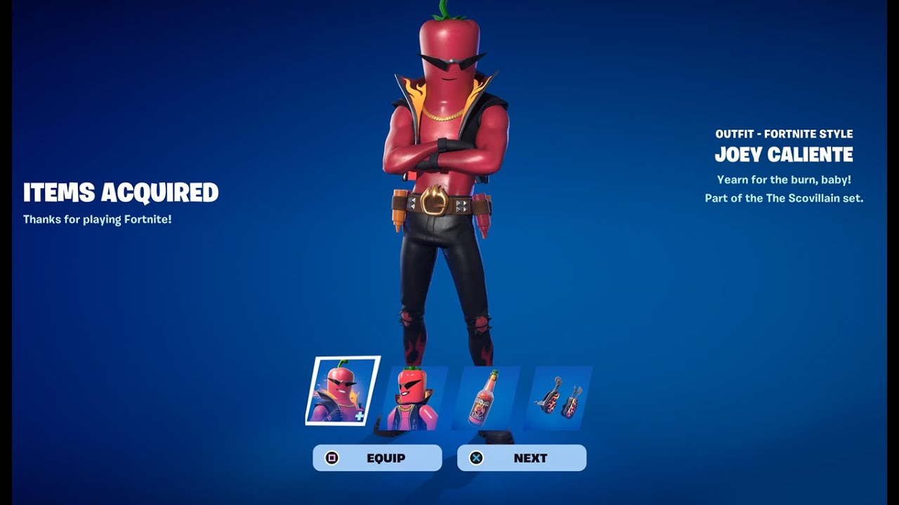 Fortnite Item shop | Joey Caliente Bundle (Review & Gameplay) - YouTube