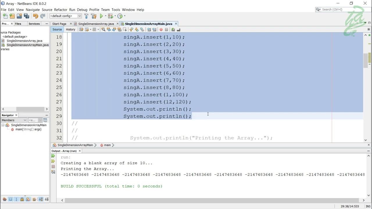 11 - Arrays: Application over Java - YouTube