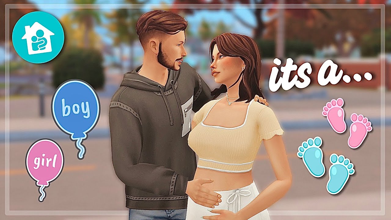 Baby Shower & Gender reveal!🌻|| Part 6 || The Sims 4 Growing Together ...