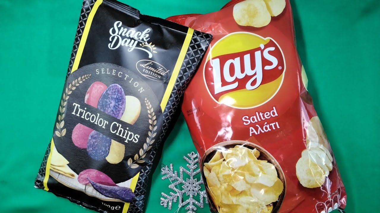 NEW! Satisfying video of unboxing Chips Lays & Tricolor Chips! So yummy ...