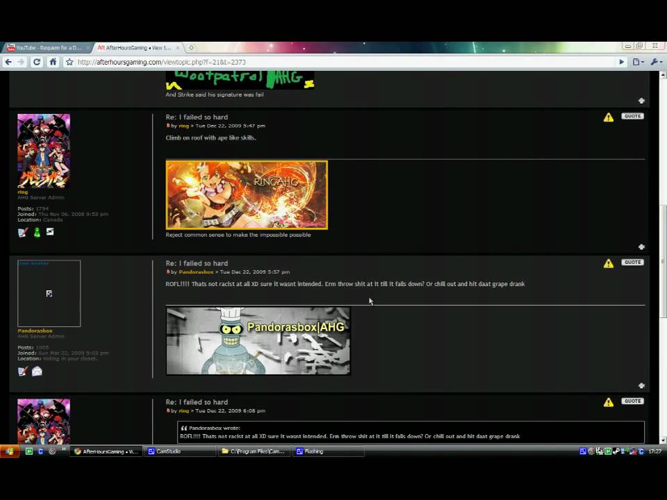 720p Capture Test: Camstudio, AVS Video Converter - YouTube