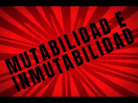 Mutabilidad e inmutabilidad - YouTube