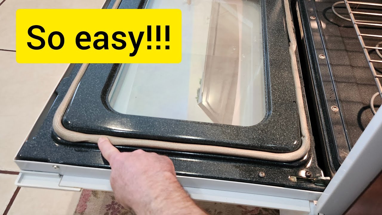 GE oven DOOR SEAL replacement. EASY!!! - YouTube