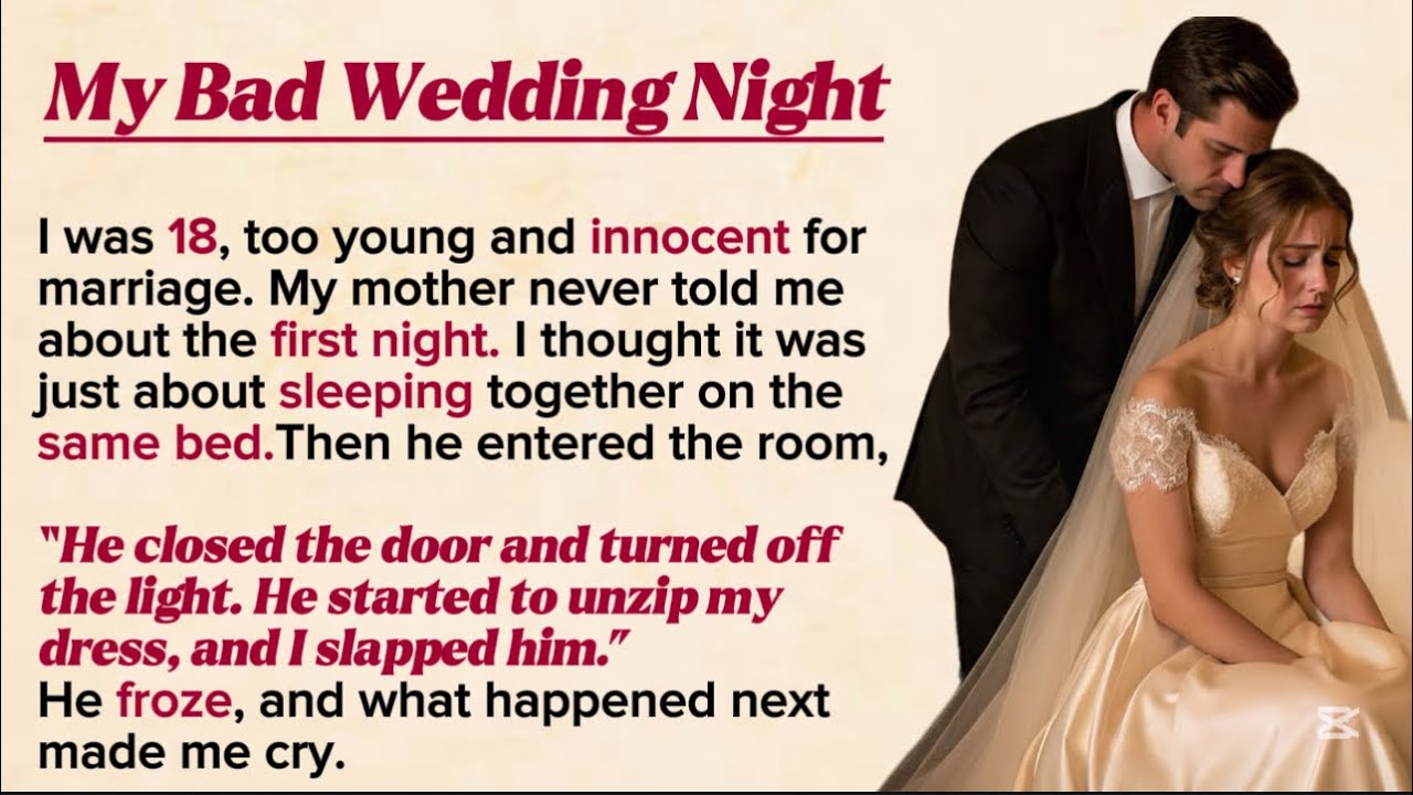 My bad wedding night | Learn English with story level 1lShorty story ...