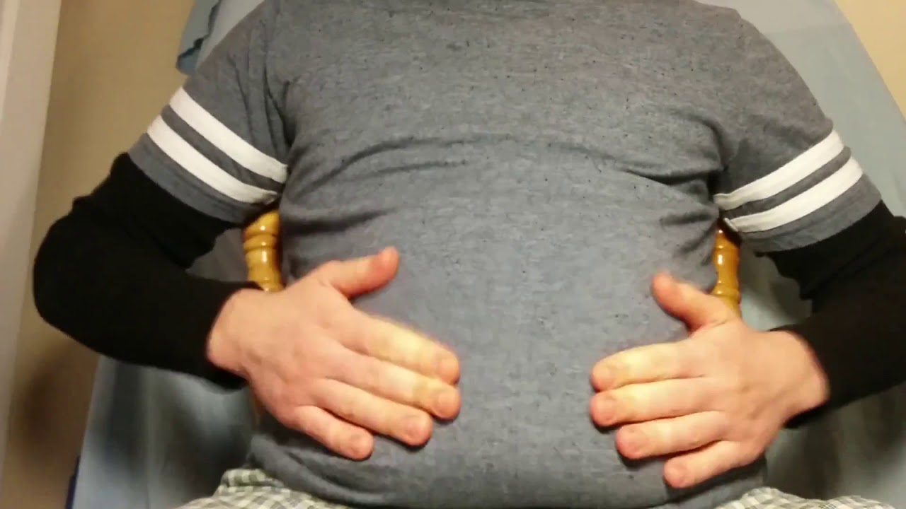 quick belly bounce, post beer and snacks - YouTube