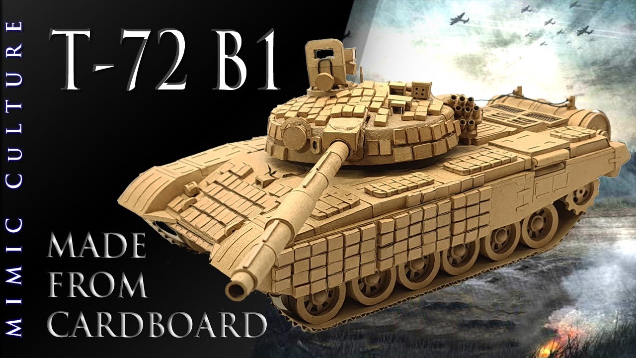 T-72 B1 | Made from cardboard - YouTube