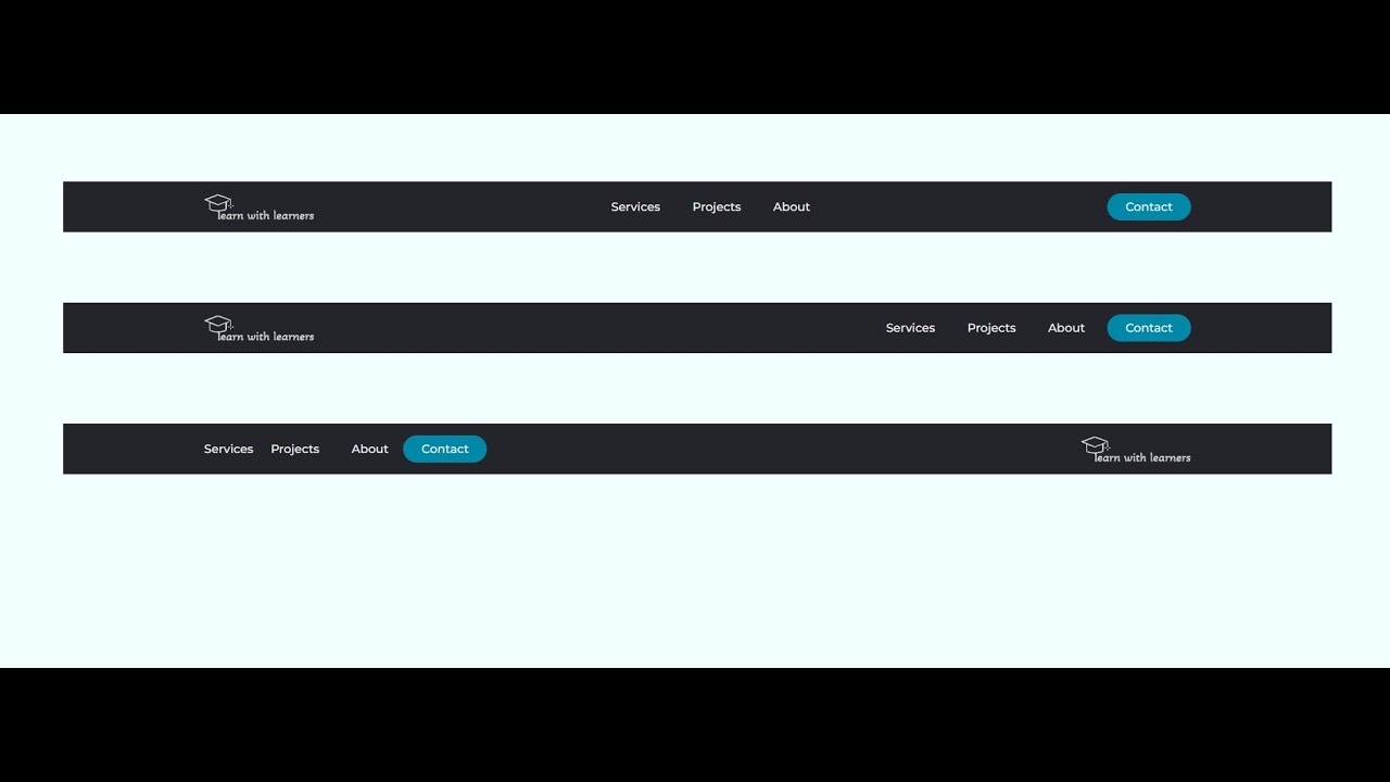 Navbar Flexbox Youtube
