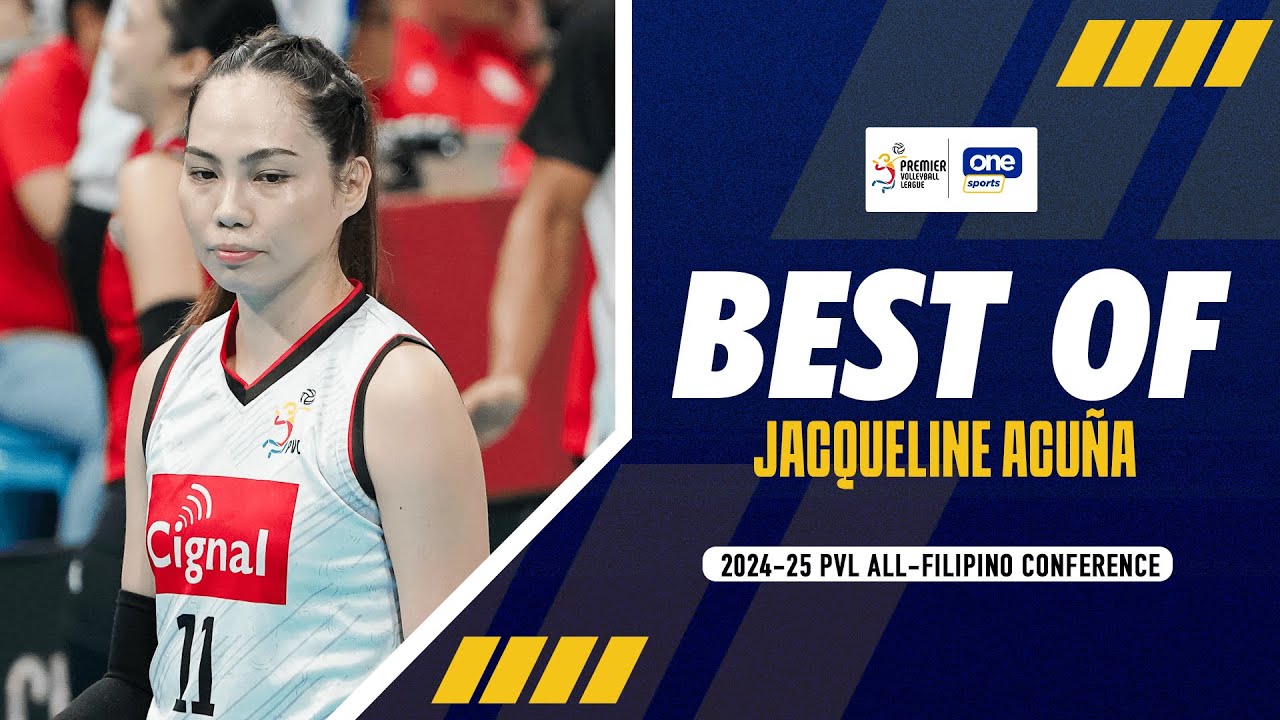 BEST OF JACQUELINE ACUÑA | 2024-25 PVL ALL-FILIPINO CONFERENCE - YouTube
